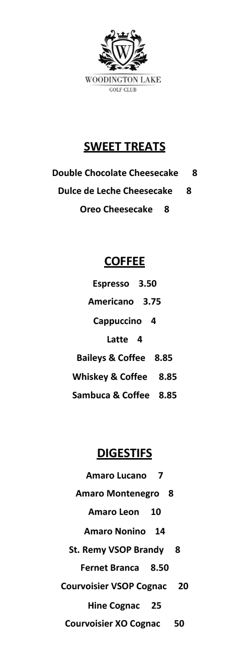 Restaurant - Woodington Lake Golf Club